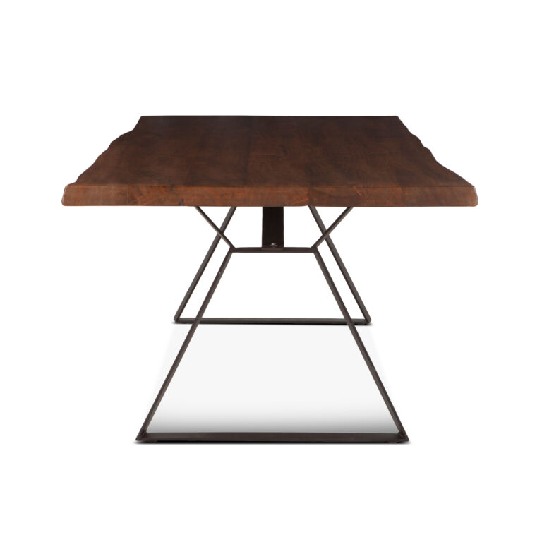 London Loft Walnut 80in Dining Table - Back at the Ranch Furniture
