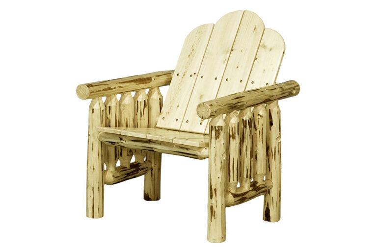 Montana Log Deck Chair - Back at the Ranch Furniture