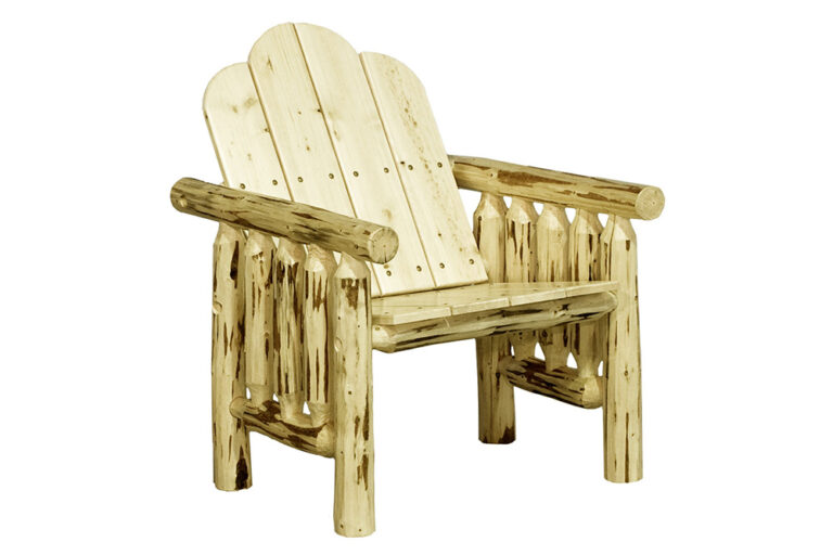 Montana Log Deck Chair - Back at the Ranch Furniture