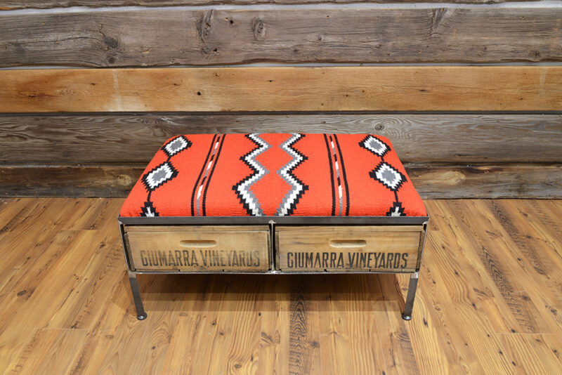 Handwoven Mexican Serape Navajo Bench - Back at the Ranch Furniture
