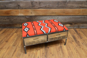Handwoven Mexican Serape Navajo Bench - Back at the Ranch Furniture